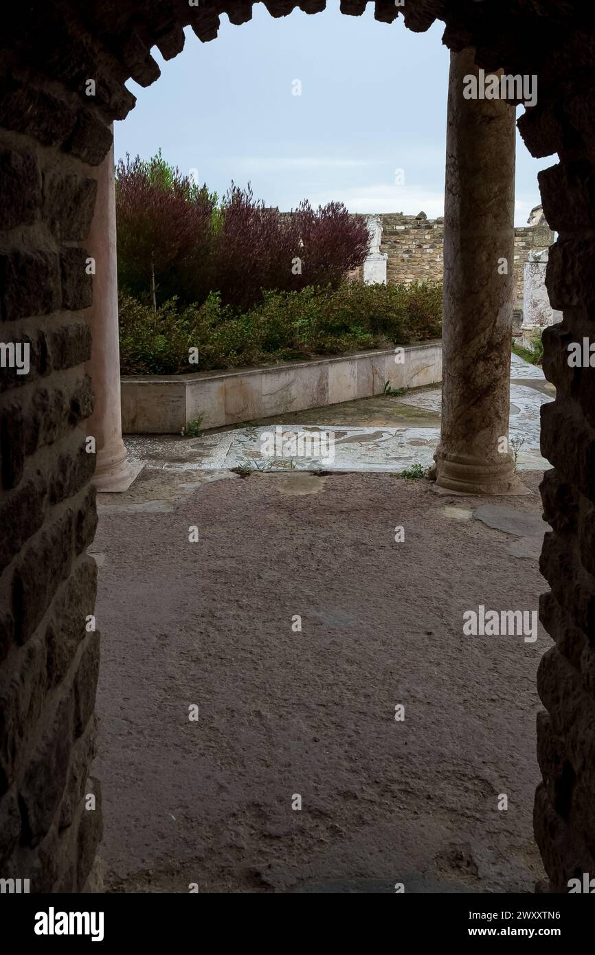 View of the Baths of Antoninus or Baths of Carthage, in Carthage ...