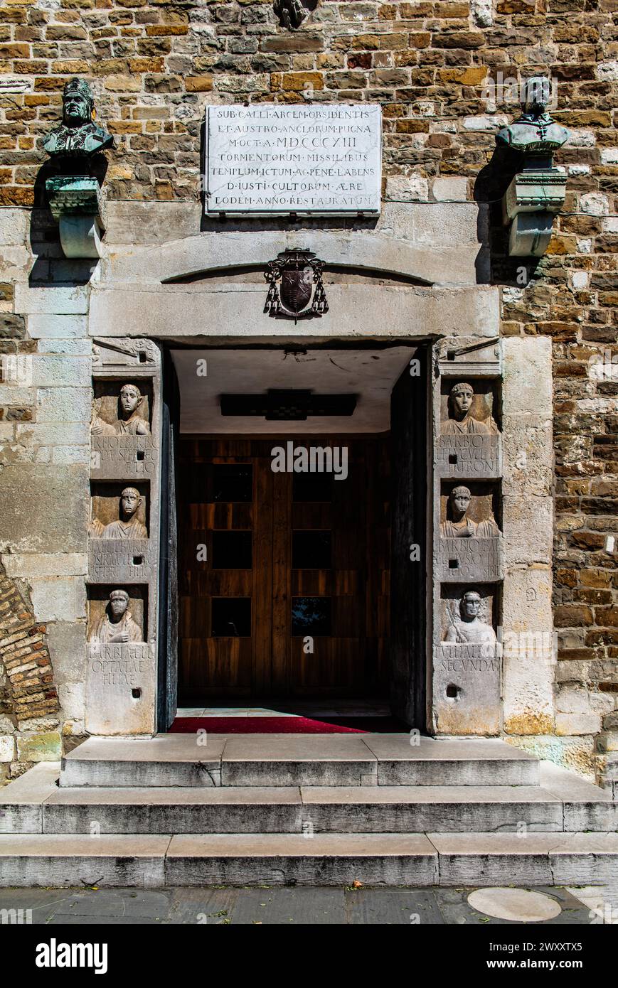 Portal with portraits from the Roman tomb of the Barbi family, San ...