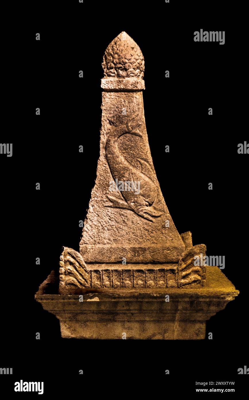 Pyramid-shaped hoecker, 1st century, Tergestino Lapidarium, Castle of ...