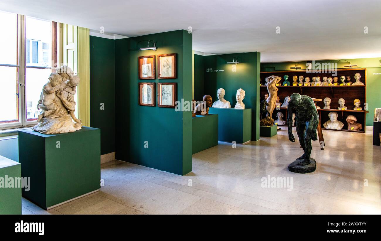 Museum wing, Palazzo Rvoltella, palace and modern art gallery, a total ...