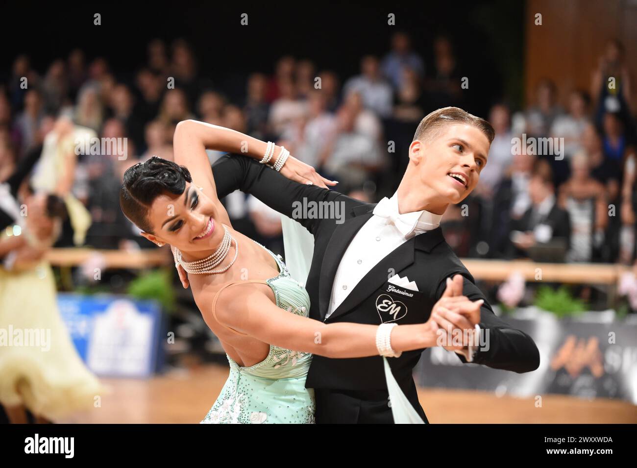 Ballroom dance couple, dancing at the competition Stock Photo - Alamy