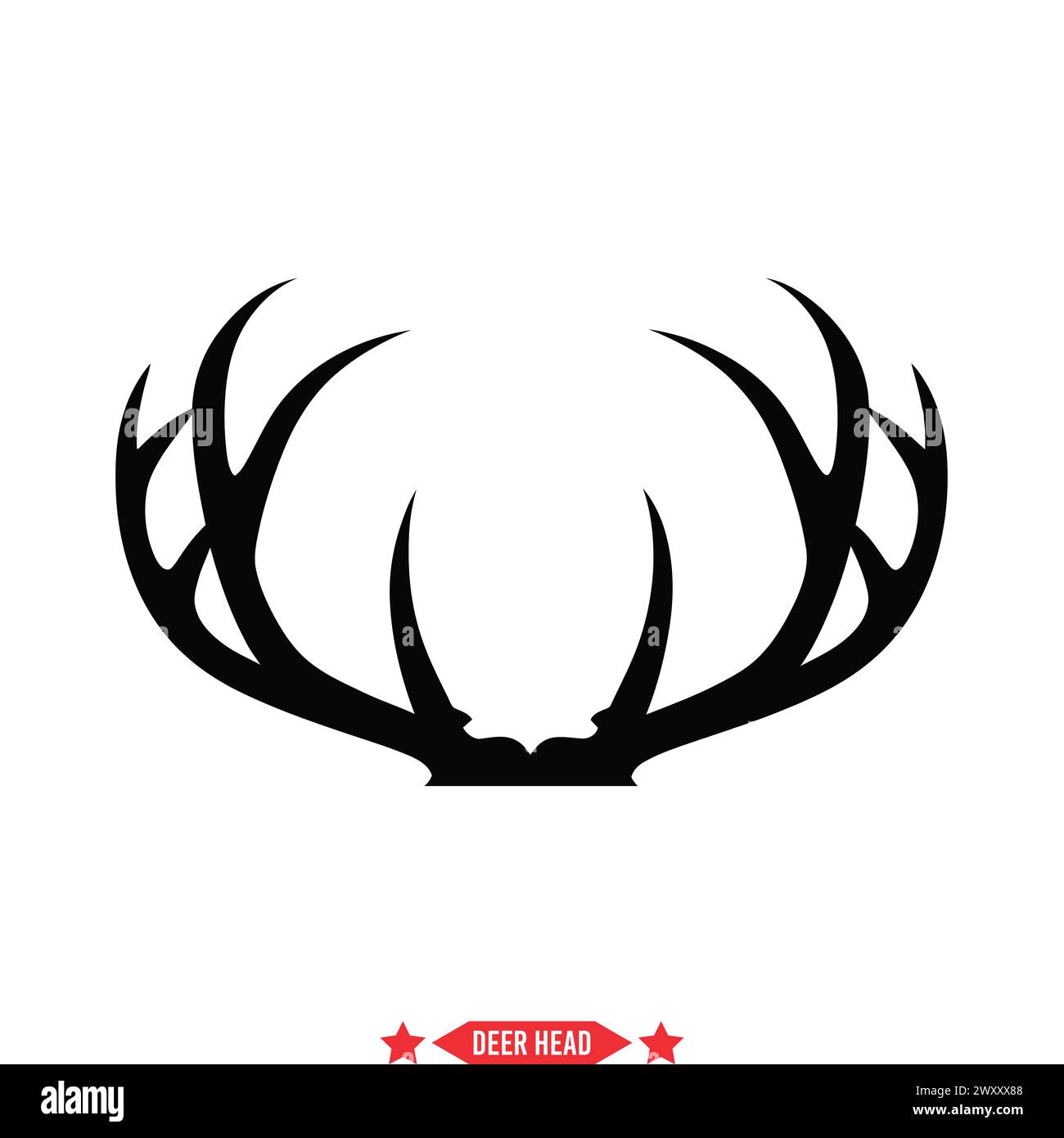Splendid Deer Antler Silhouette Bundle Detailed Graphics For Crafting