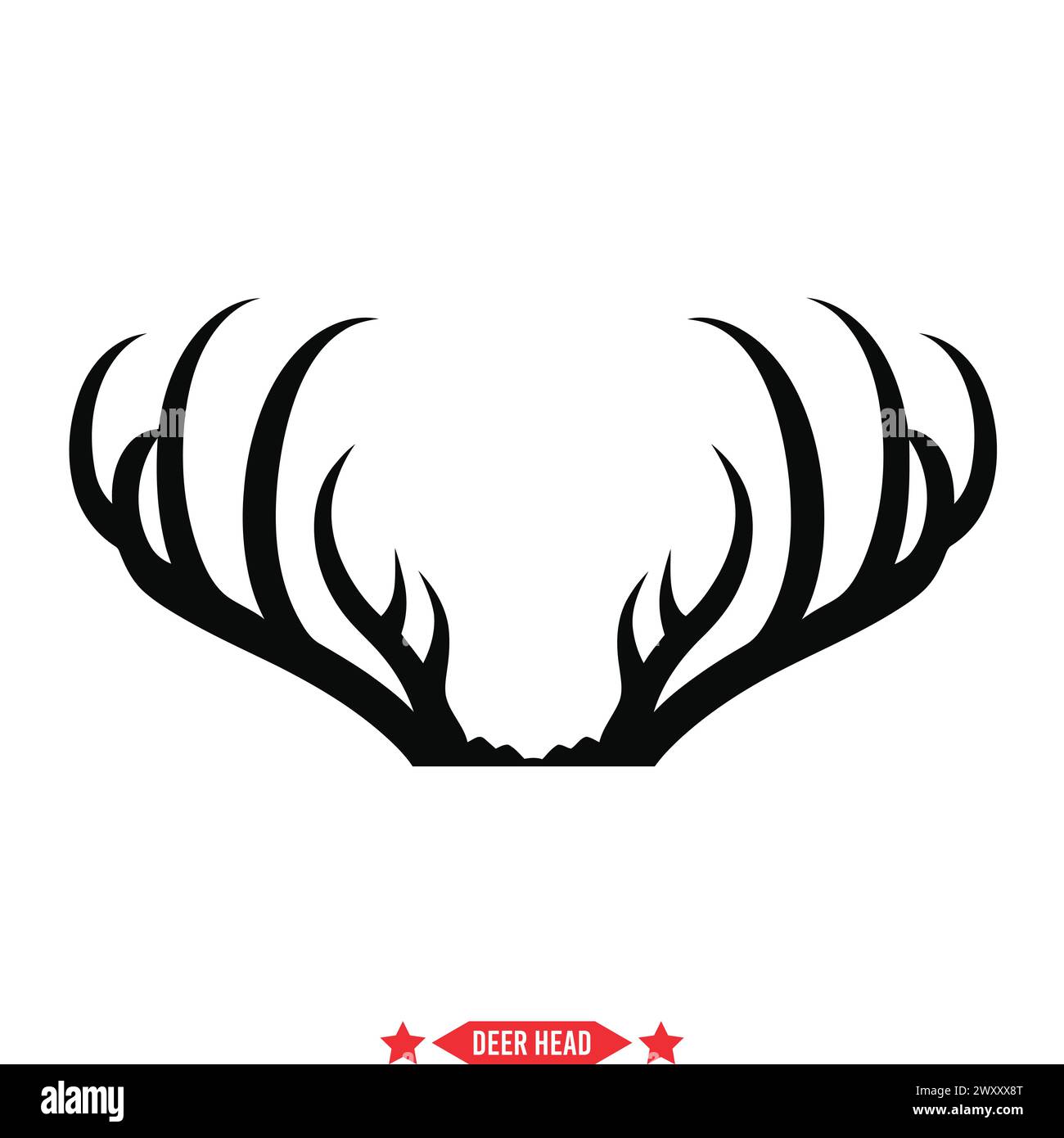 Striking Deer Profile Illustration Bundle Beautiful Silhouettes for ...