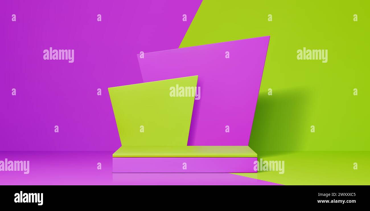Contrast 3d product podium. Realistic 3d vector studio background with ...
