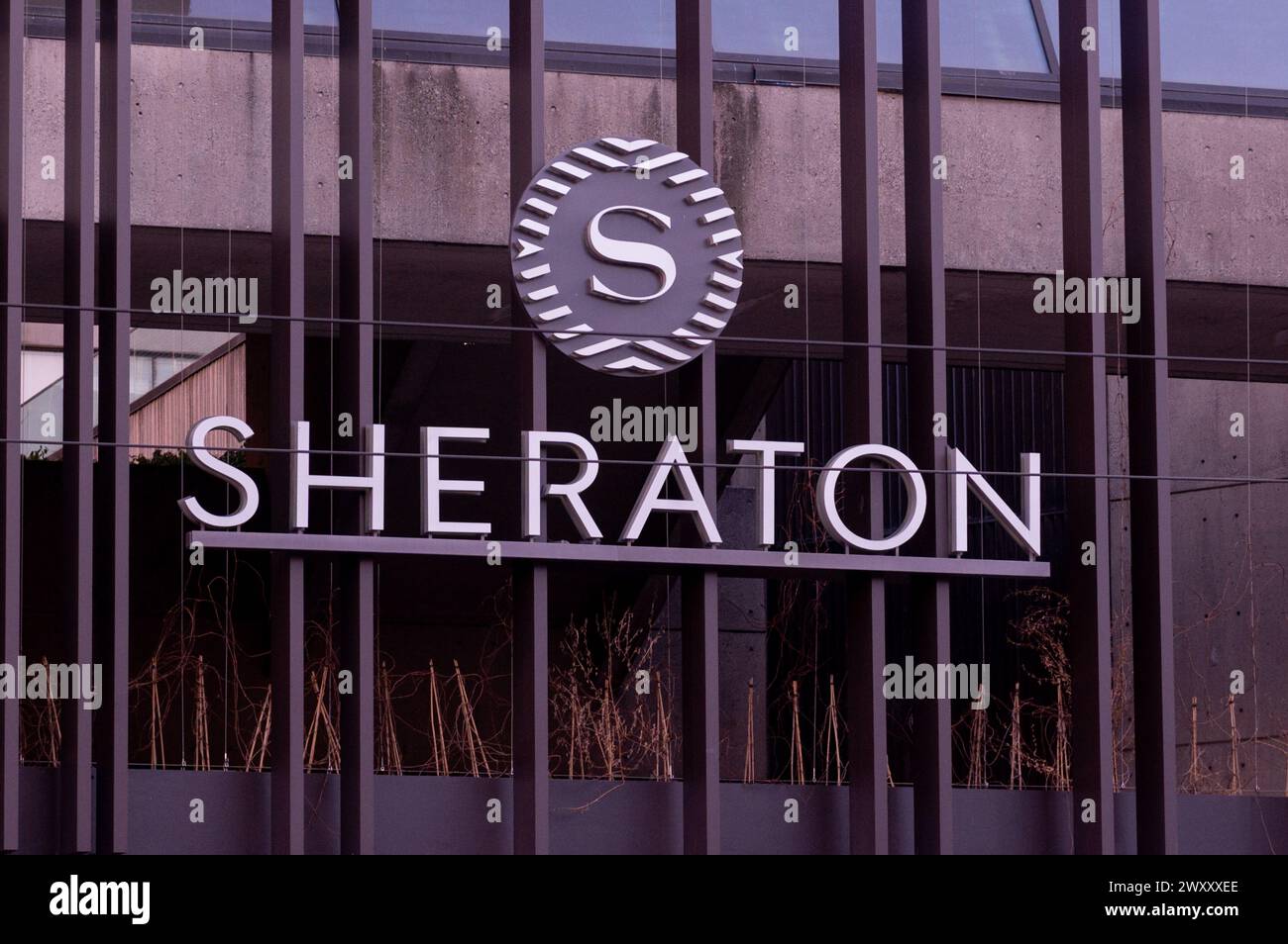 Toronto, ON, Canada - February 20, 2024: View at the Sheraton Hotel ...