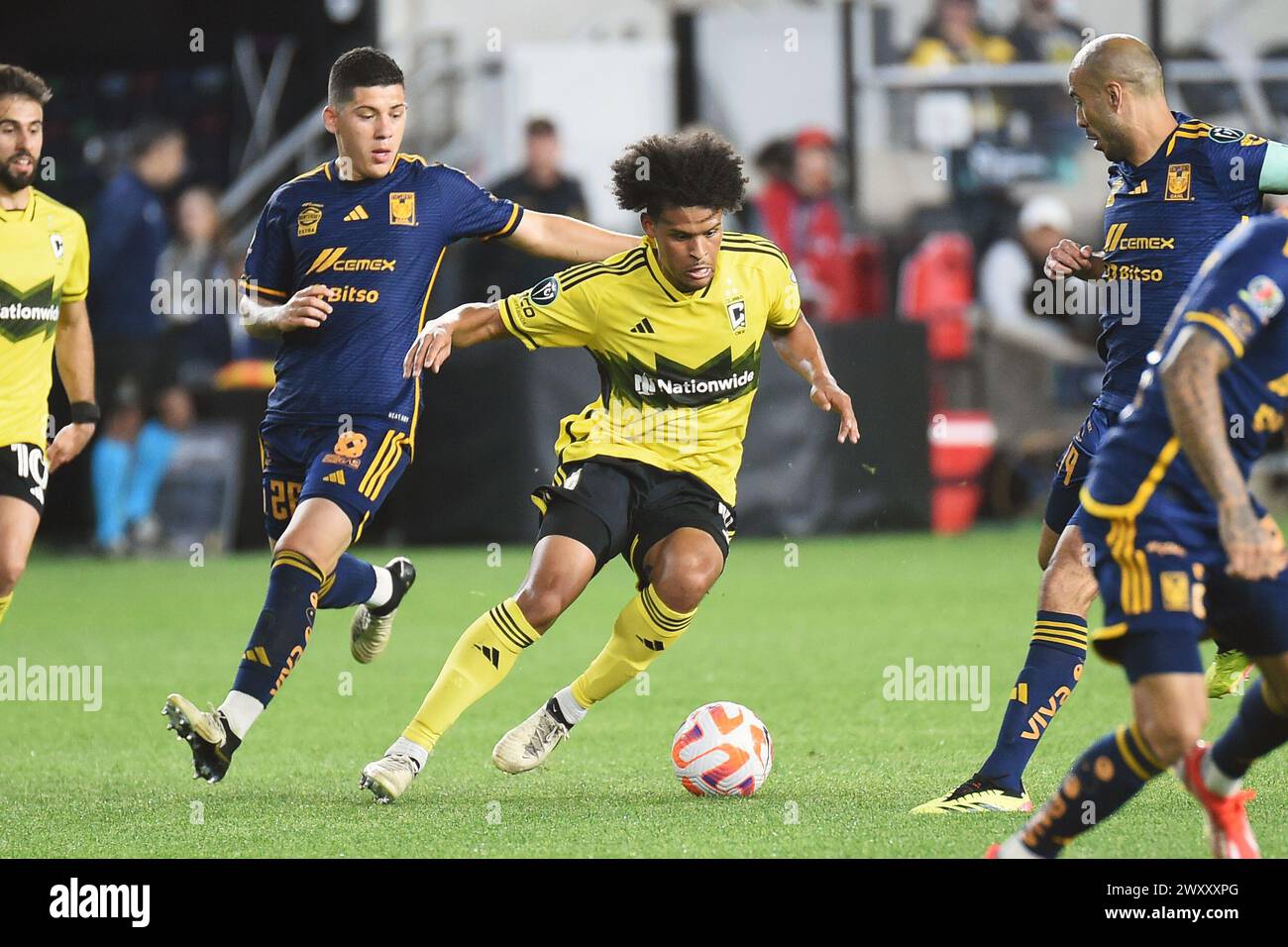 Columbus, Ohio, USA. 2nd Apr, 2024. Columbus Crew forward Jacen Russell ...