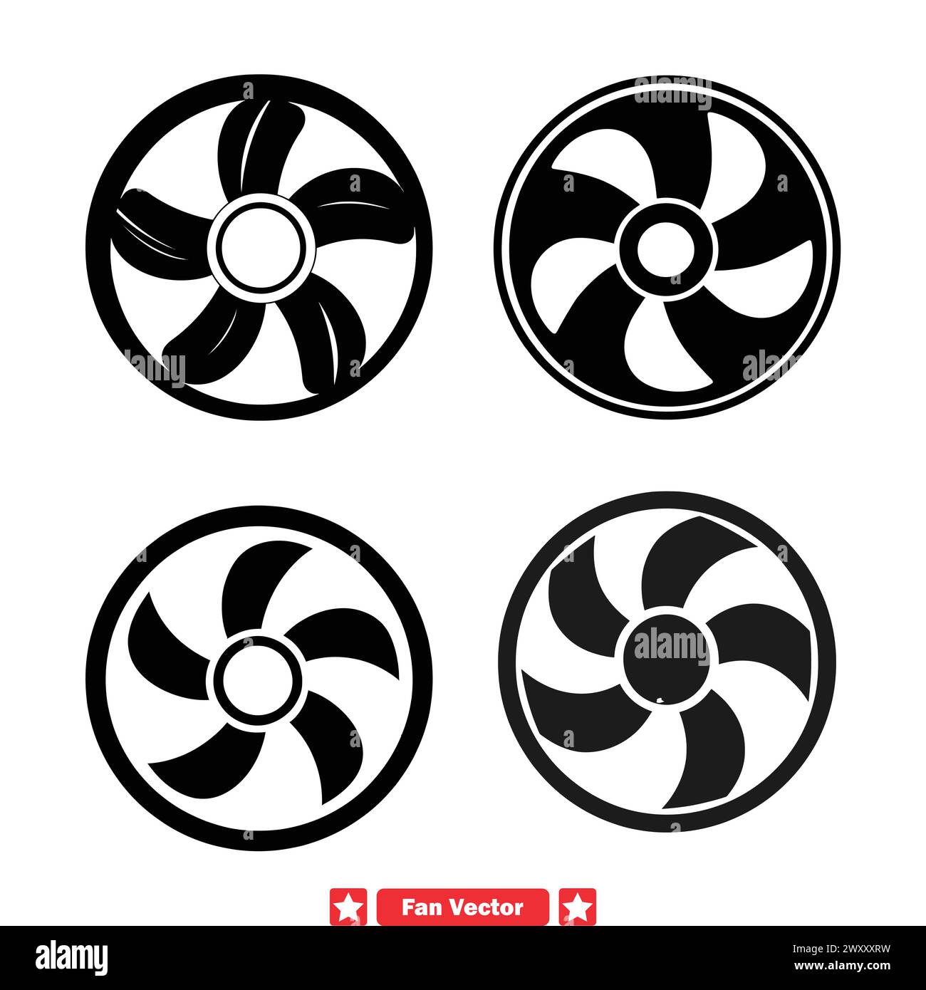 Fan collection vector vectors hi-res stock photography and images - Alamy