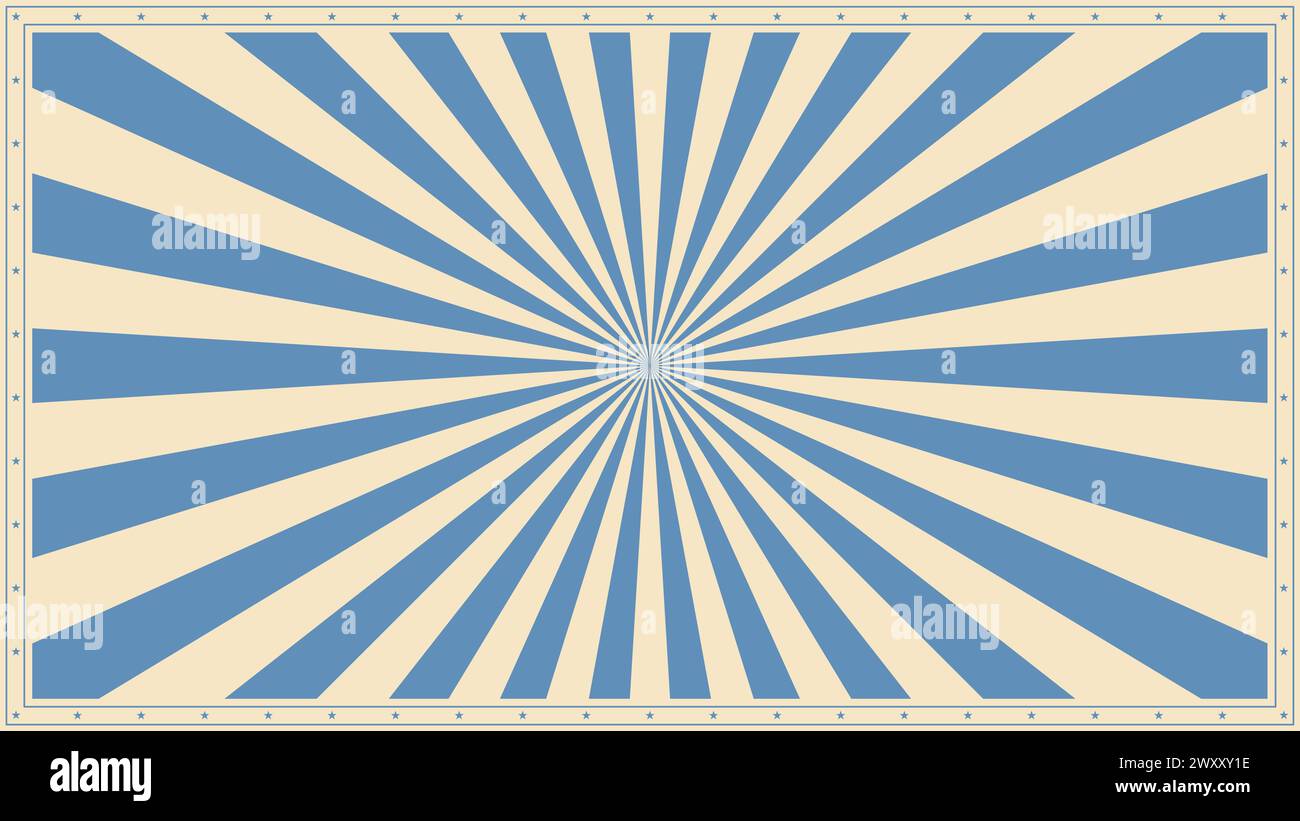 Circus retro sunburst background. Vector nostalgic carnival rays ...