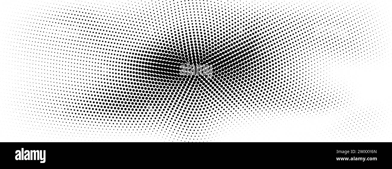 Radial halftone grunge texture. Abstract dotted circle line background ...