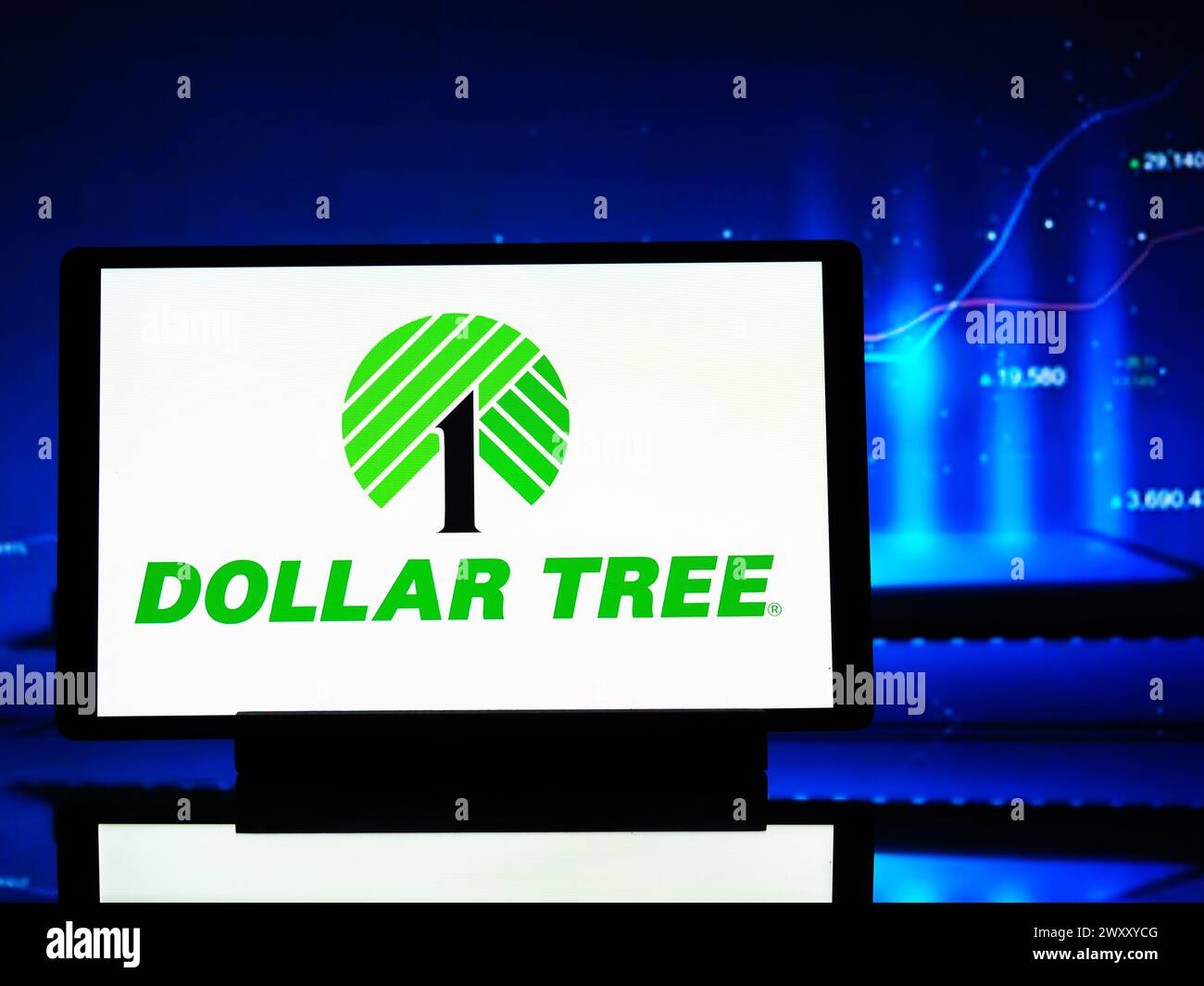 Germany. 03rd Apr, 2024. In this photo illustration, a Dollar Tree, Inc ...
