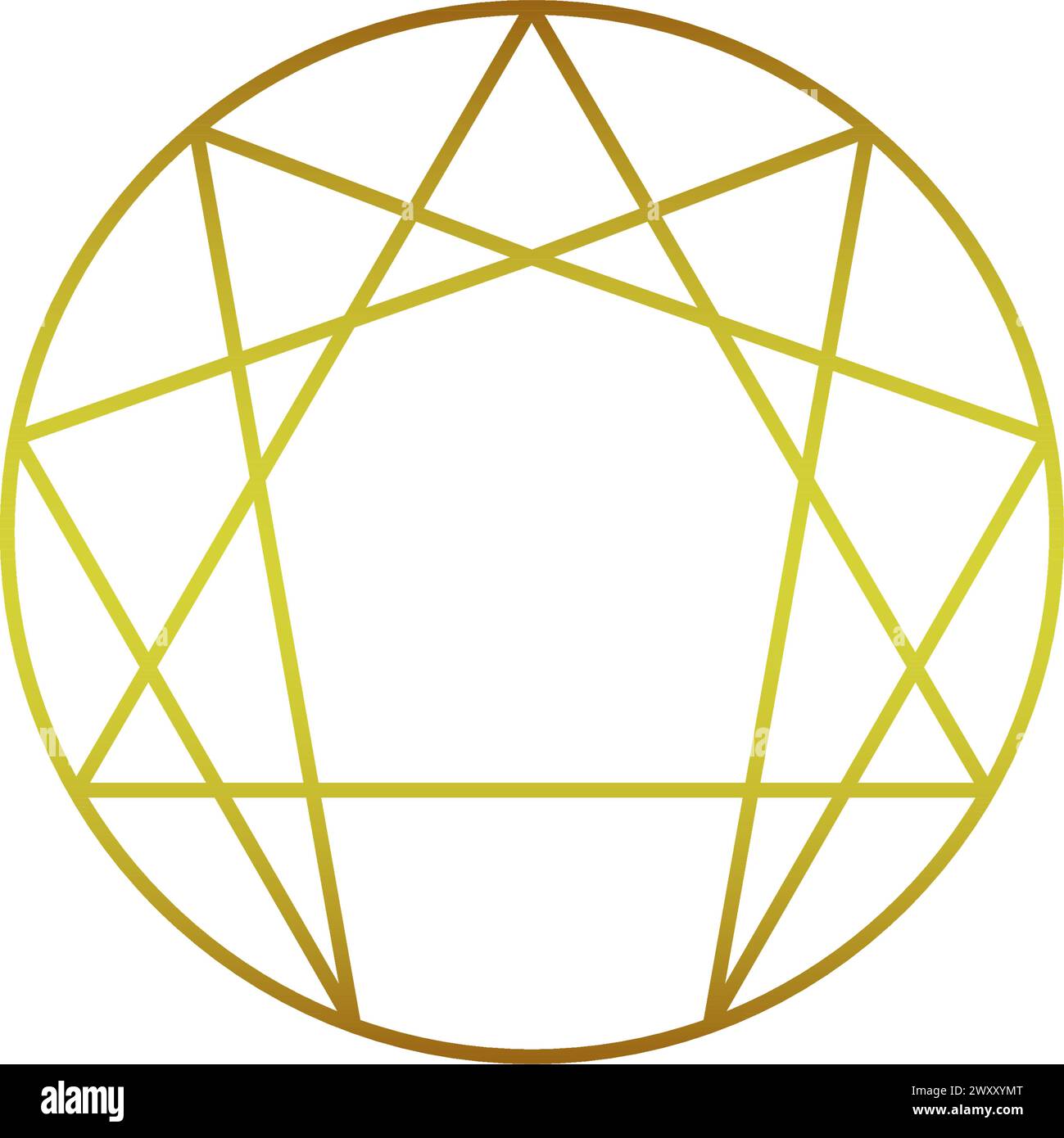 Enneagram sign Enneagram sign. Personality. Vector Design Template ...