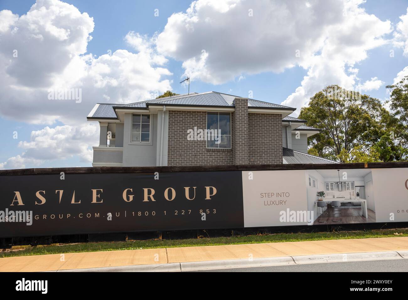 New homes being built in Kellyville, Hills Shire suburb of Sydney ...
