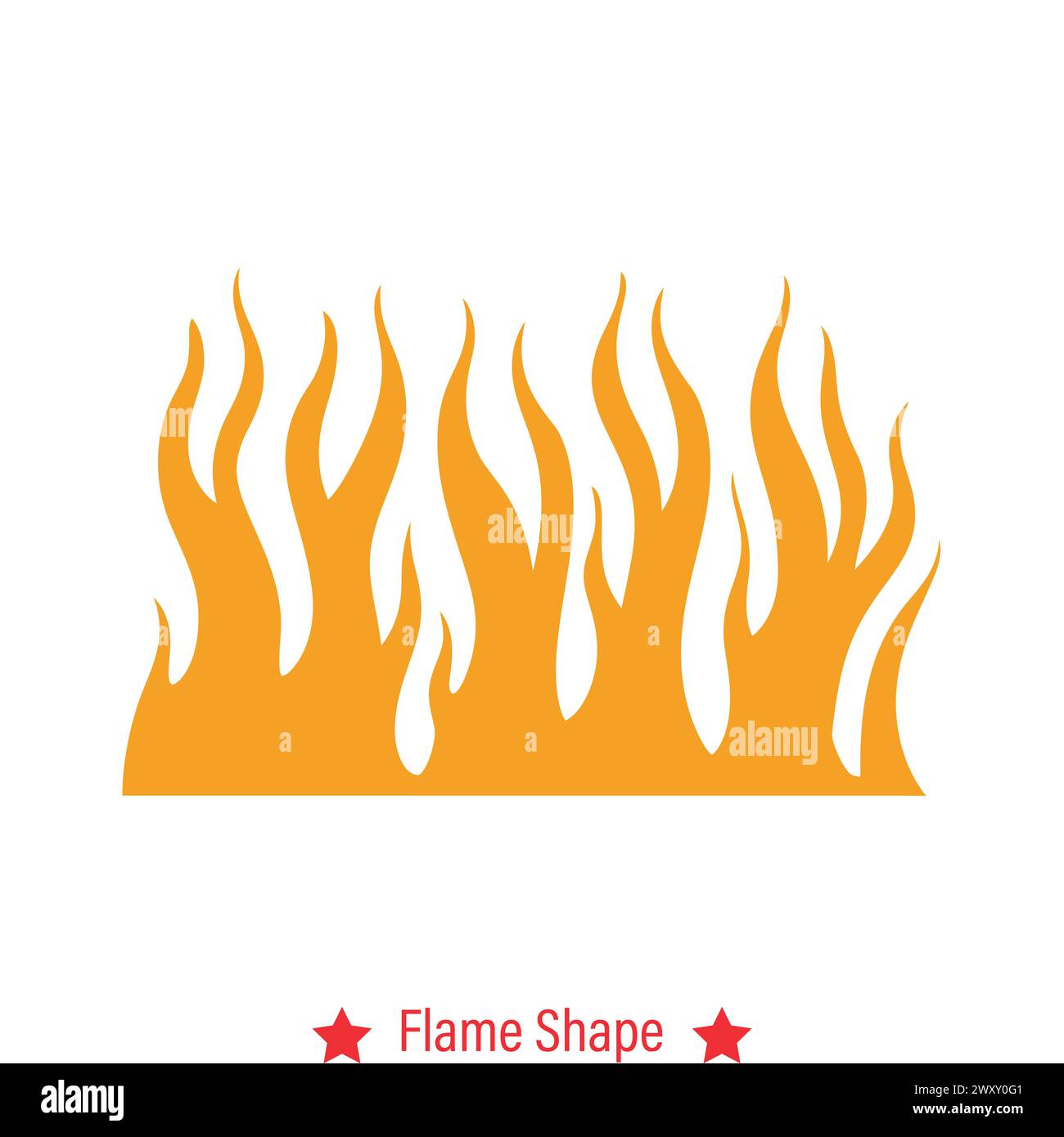 Fiery Whirlwind Dynamic Flame Shapes Vector Set for Dramatic Designs ...