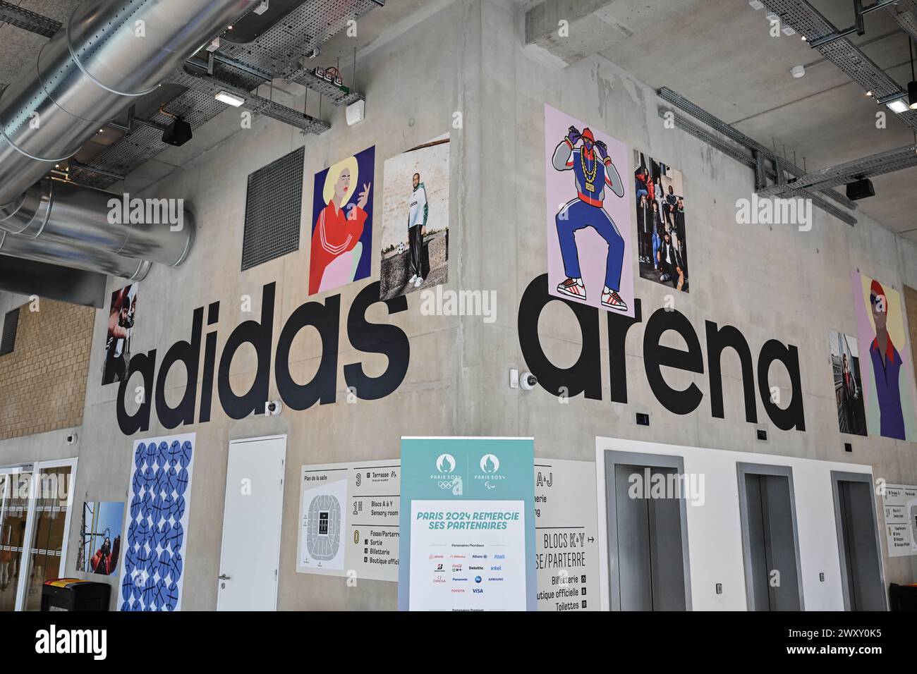 Multi purpose and modular hall arena porte de la chapelle hi-res stock ...