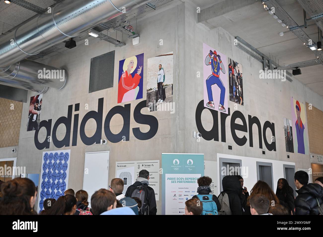 Multi purpose and modular hall arena porte de la chapelle hi-res stock ...