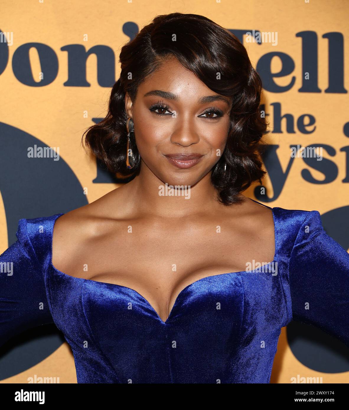 Simone Joy Jones arrives at Don't Tell Mom The Babysitters Dead Premiere held at The Grove in ...