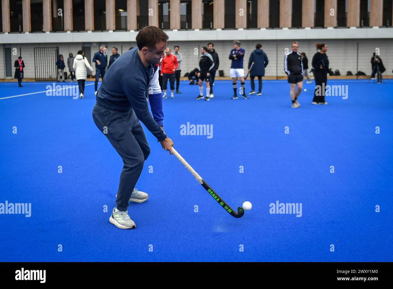 Paris, France. 02nd Apr, 2024. A player of the French national team of ...
