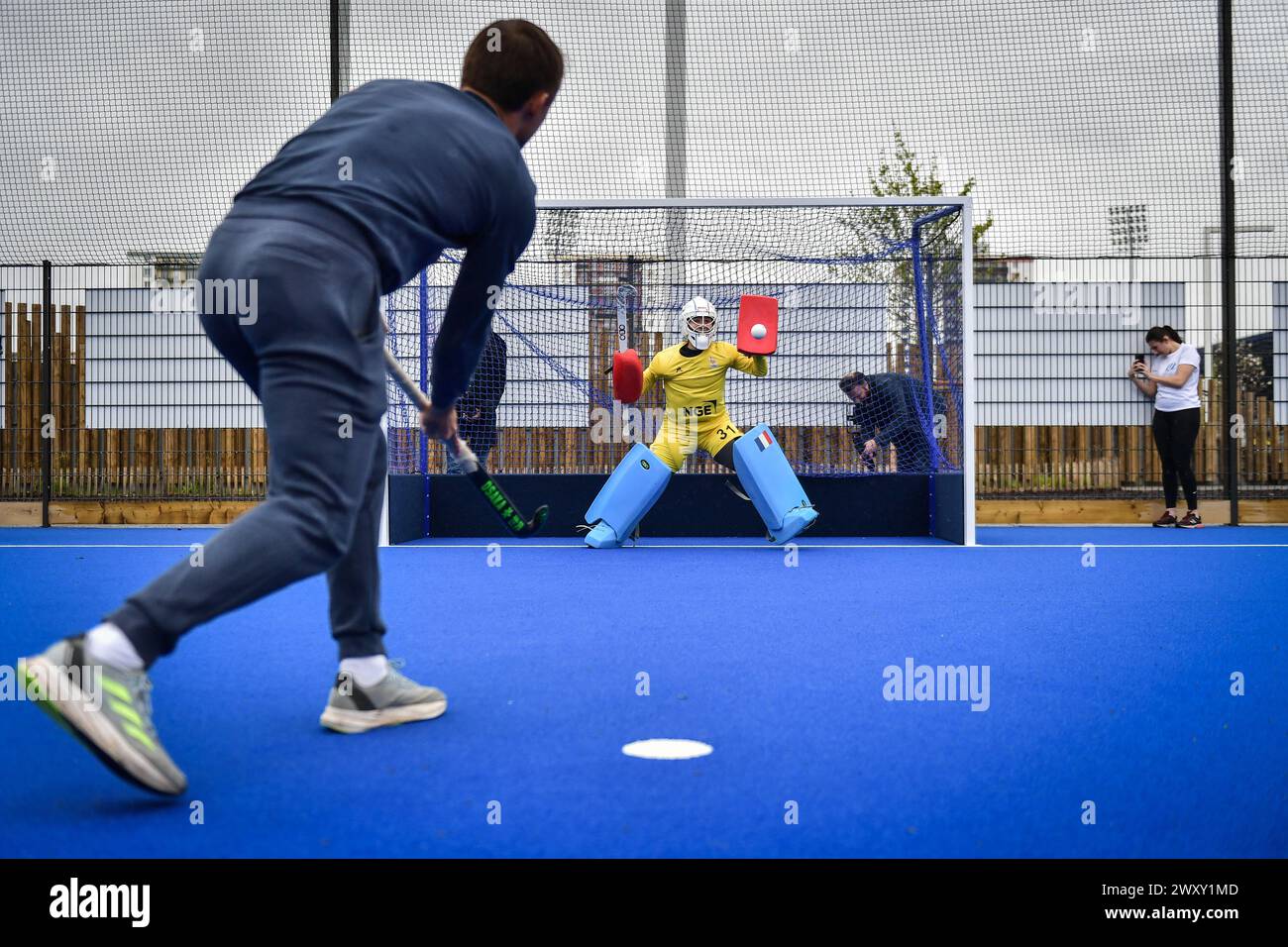 Paris, France. 02nd Apr, 2024. Players of the French national team of ...