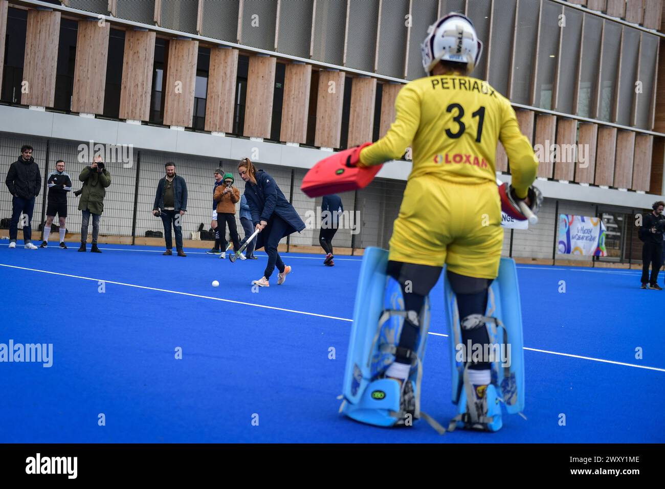 Paris, France. 02nd Apr, 2024. Players of the French national team of ...