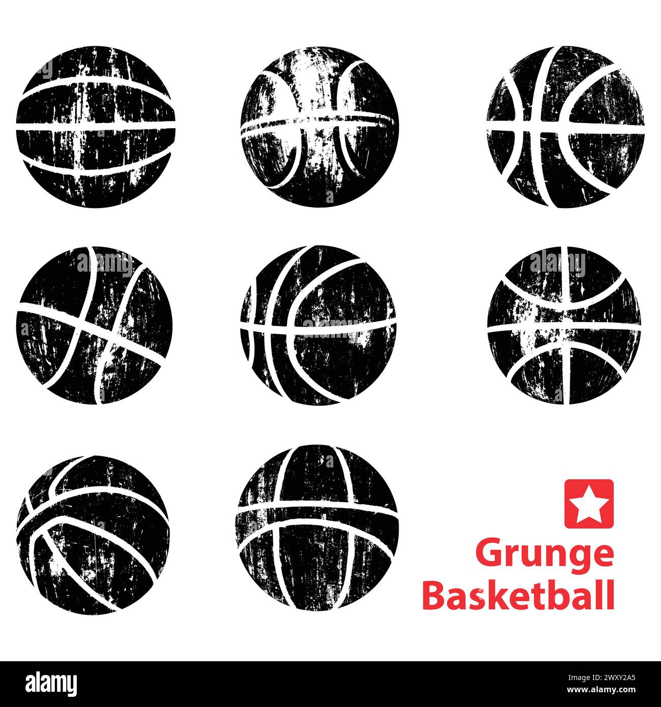 Basketball court silhouette Cut Out Stock Images & Pictures - Alamy