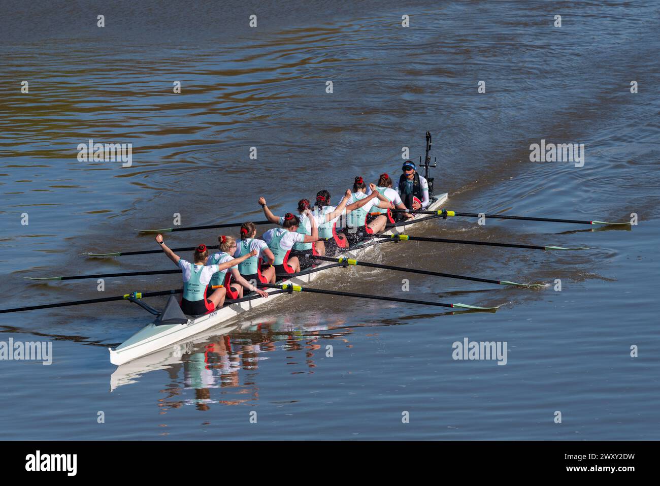 Women's Boat Race at the University Boat Race on the River Thames near ...