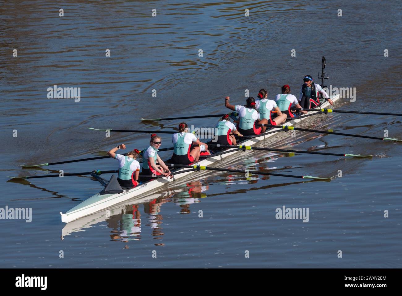 Women's Boat Race at the University Boat Race on the River Thames near ...