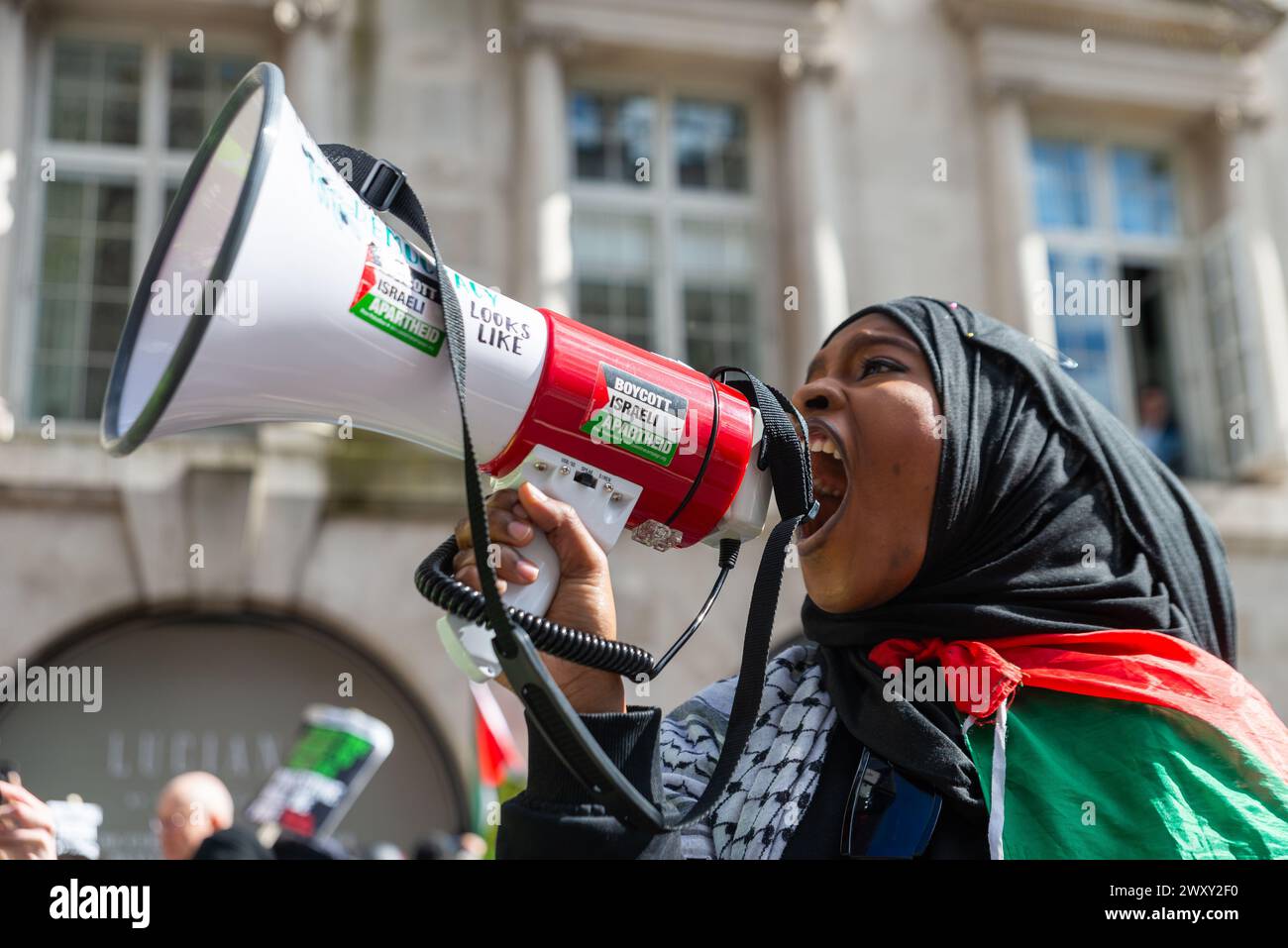 Protest against the escalation of military action in Gaza as the ...