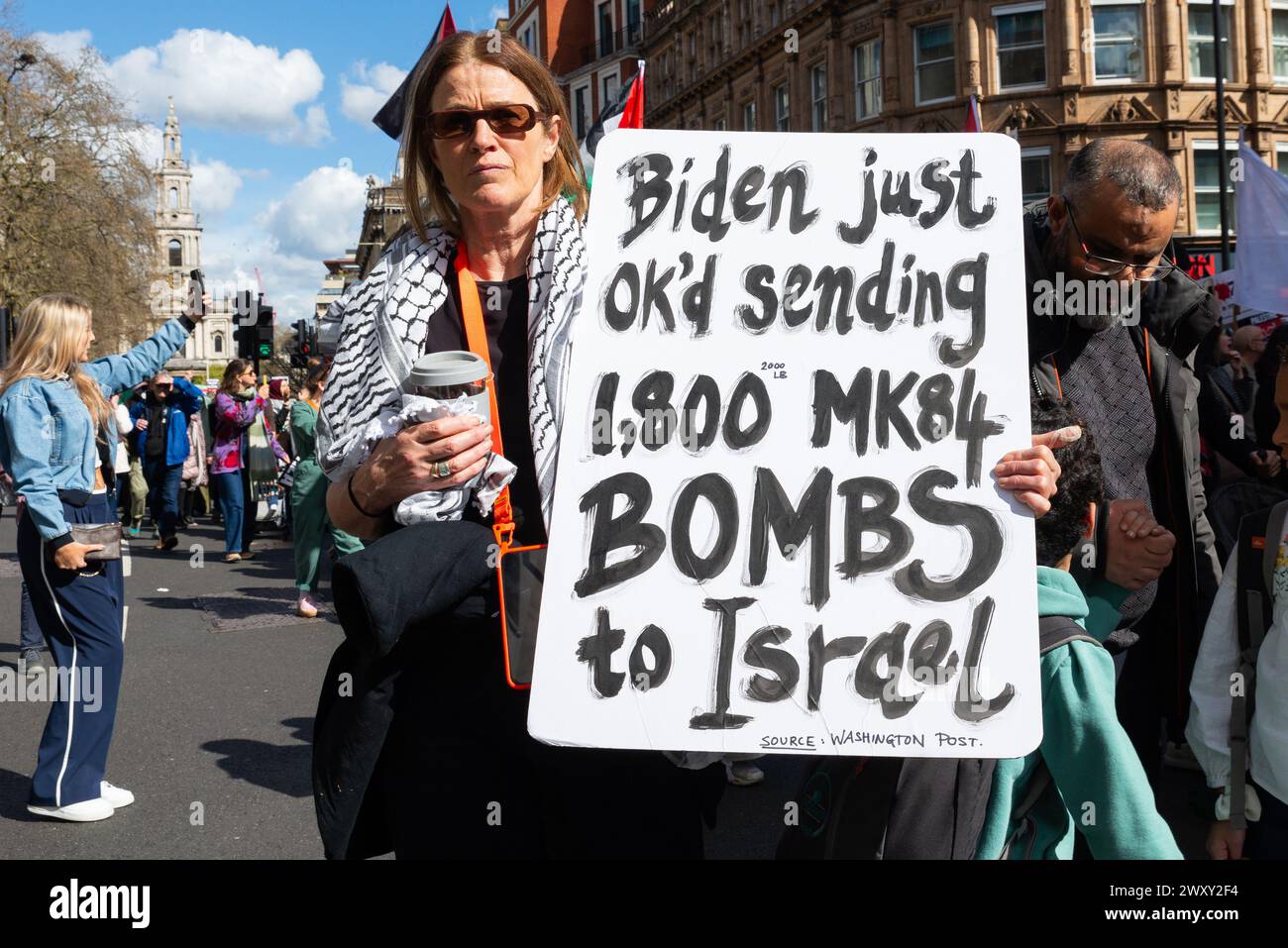 Protest against the escalation of military action in Gaza as the ...