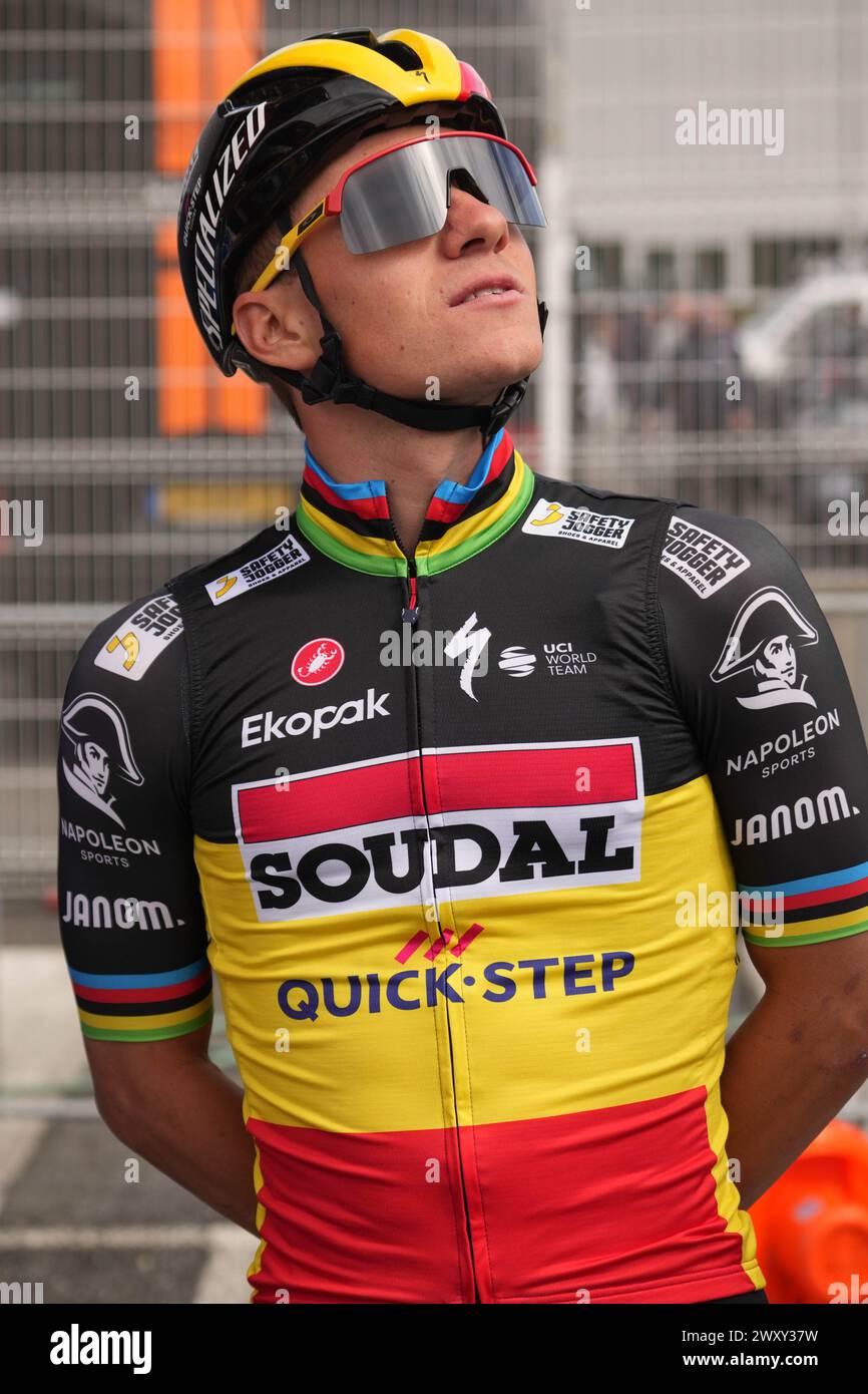 Kanbo, Espagne. 02nd Apr, 2024. Remco Evenepoel of Soudal Quick-Step ...