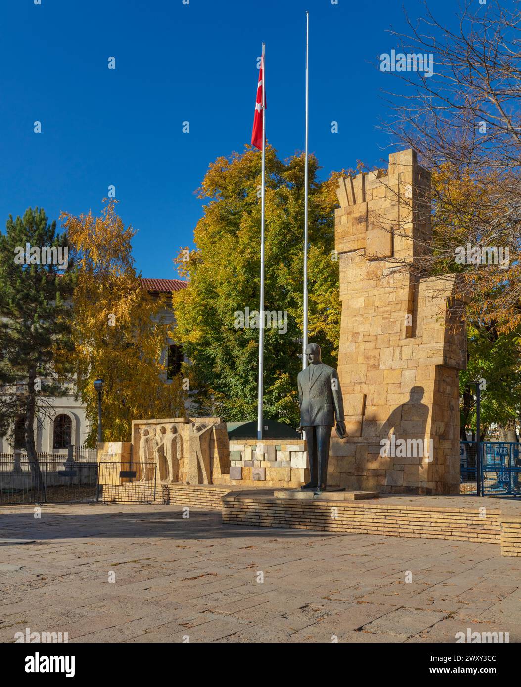 Ataturk monument, Sivas, Sivas Province, Turkey Stock Photo - Alamy