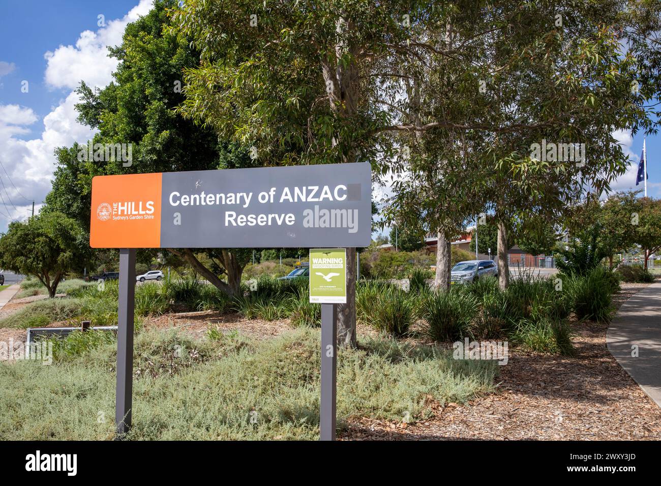 Centenary of Anzac Reserve in Castle Hill Sydney, war memorial and ...