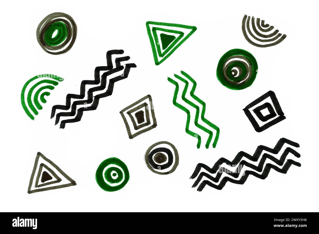 Abstraction. Different geometric shapes. Drawn with many lines on a ... Abstraction. Different geometric shapes. Drawn with many lines on a ...