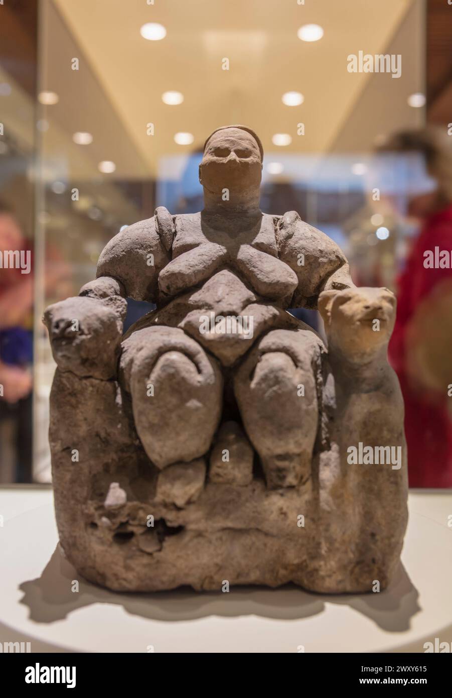 Goddess figurine, terracotta, 5750 BC, Museum of Anatolian ...