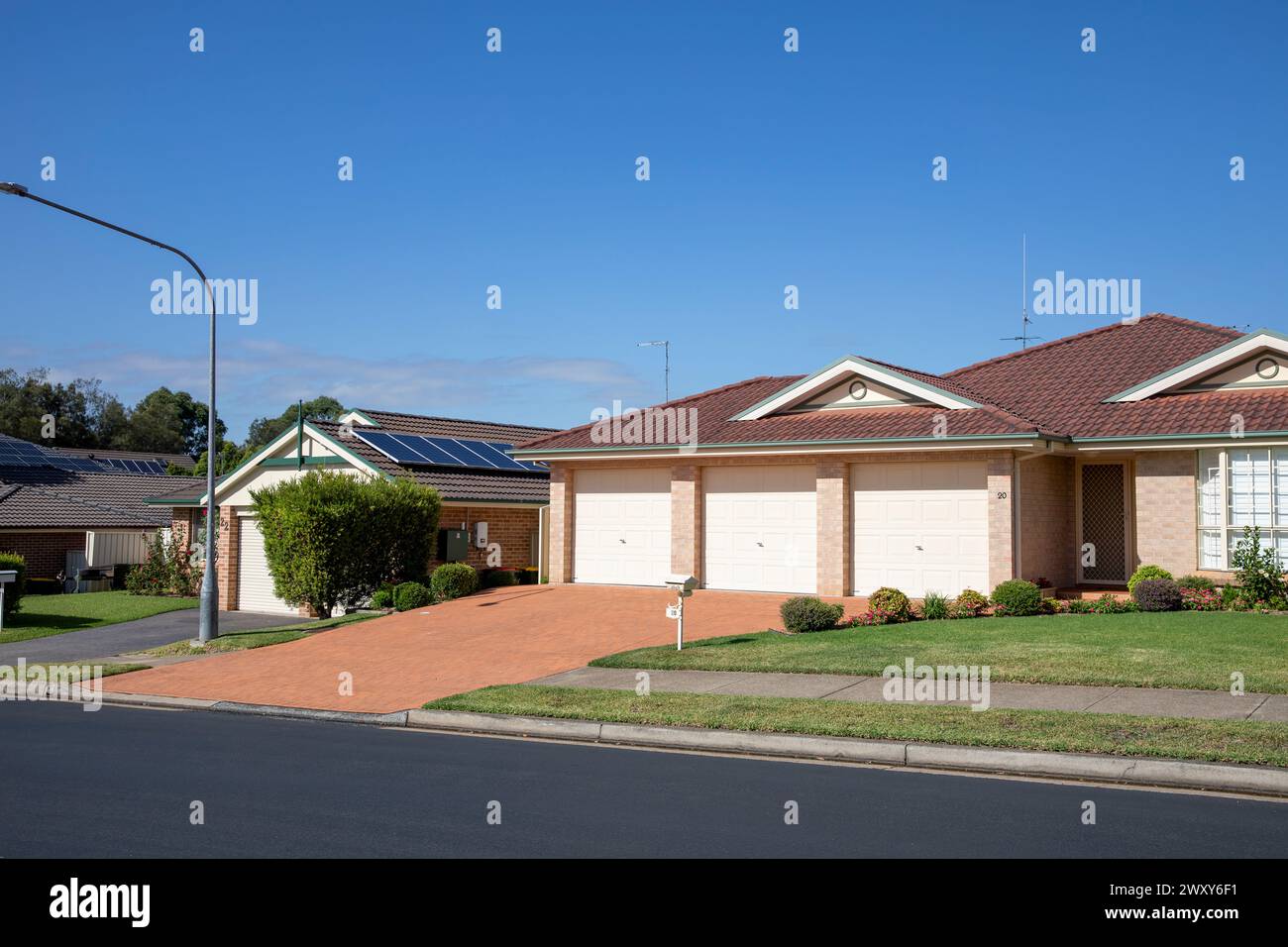 Glenwood, suburb of Sydney in the city of Blacktown, brick built ...