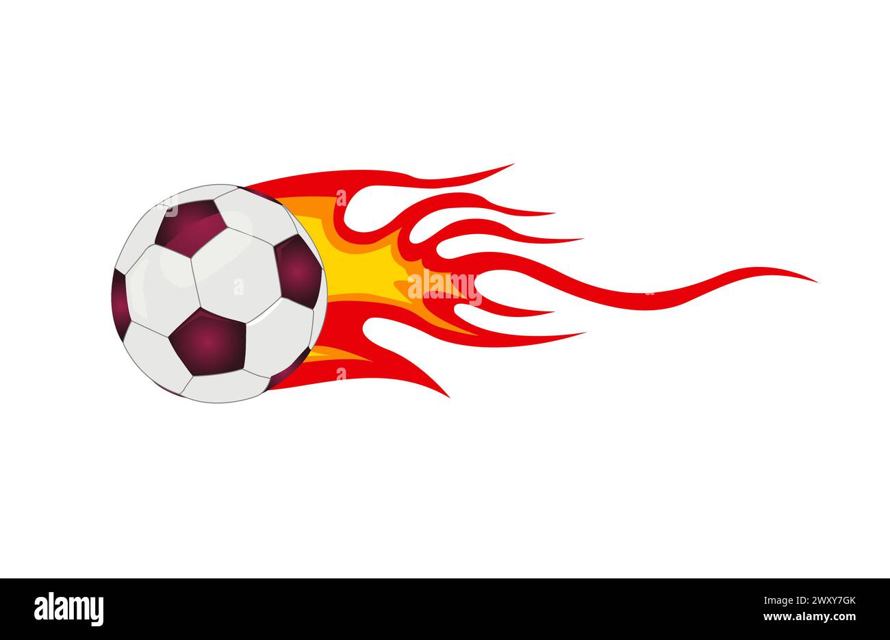 Football flames Stock Vector Images - Alamy