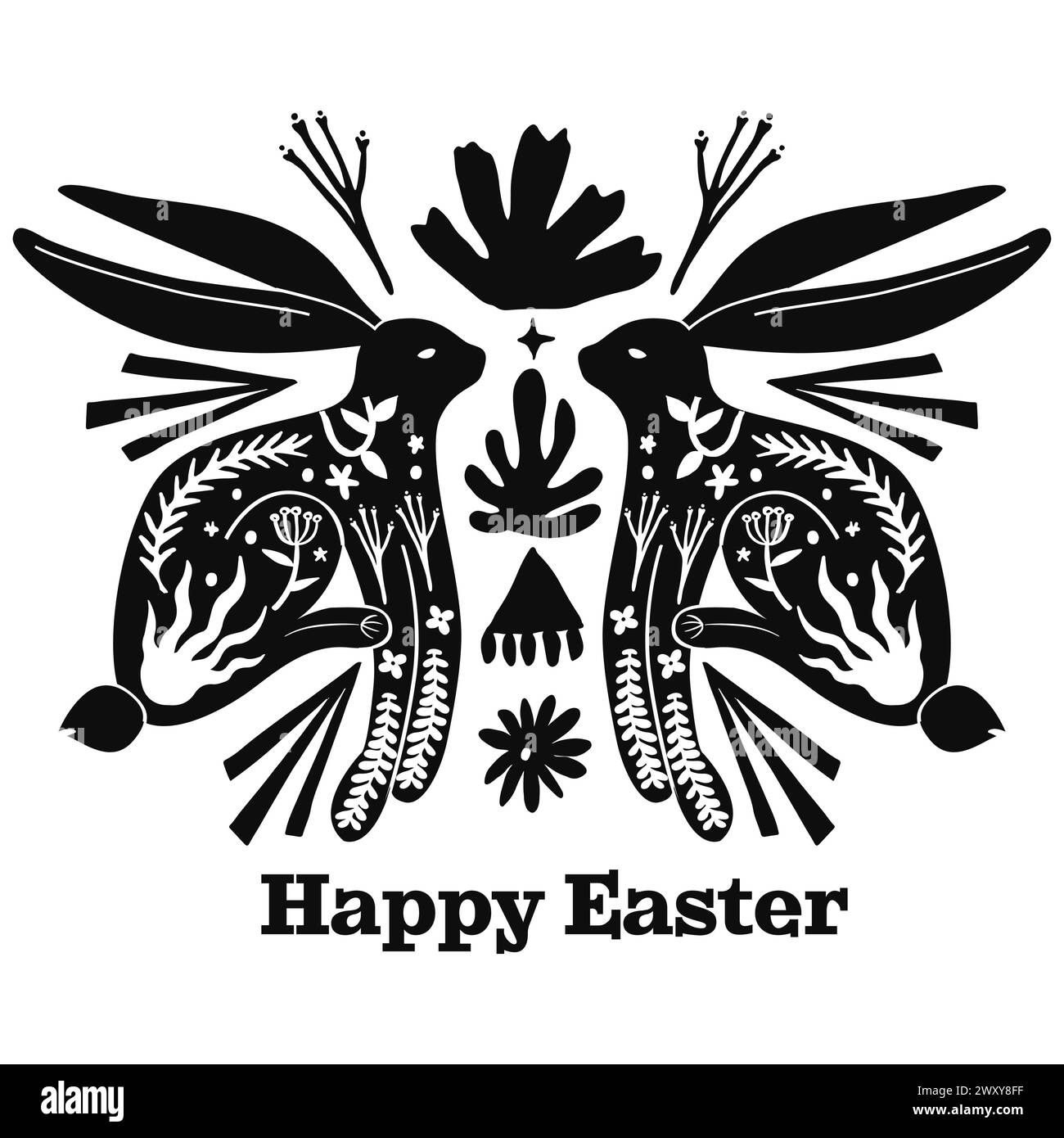 Linocut design hi-res stock photography and images - Alamy