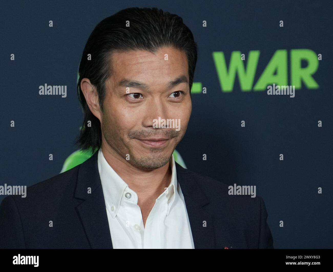 Los Angeles, USA. 02nd Apr, 2024. Nelson Lee arrives at the A24's CIVIL ...