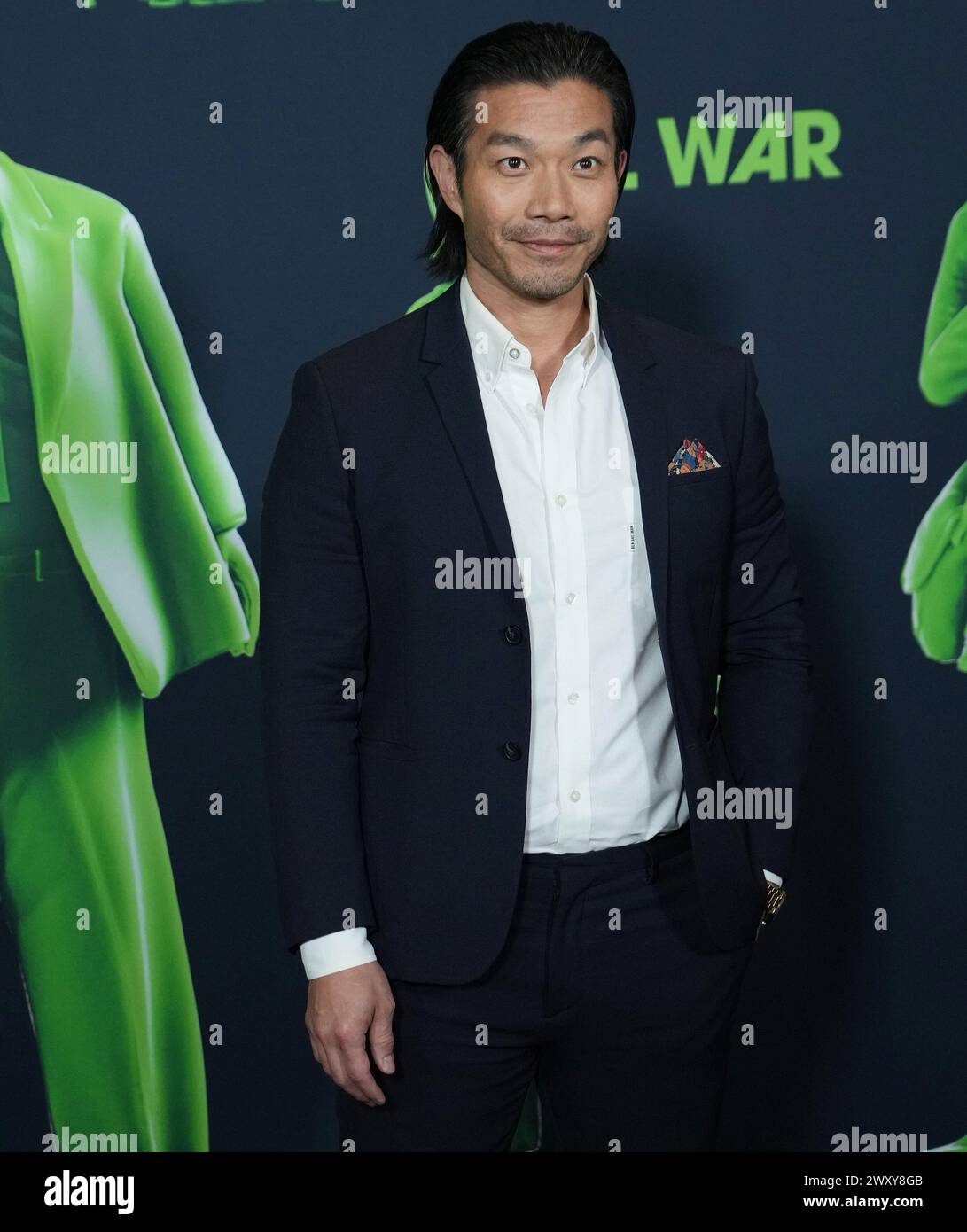 Los Angeles, USA. 02nd Apr, 2024. Nelson Lee arrives at the A24's CIVIL ...