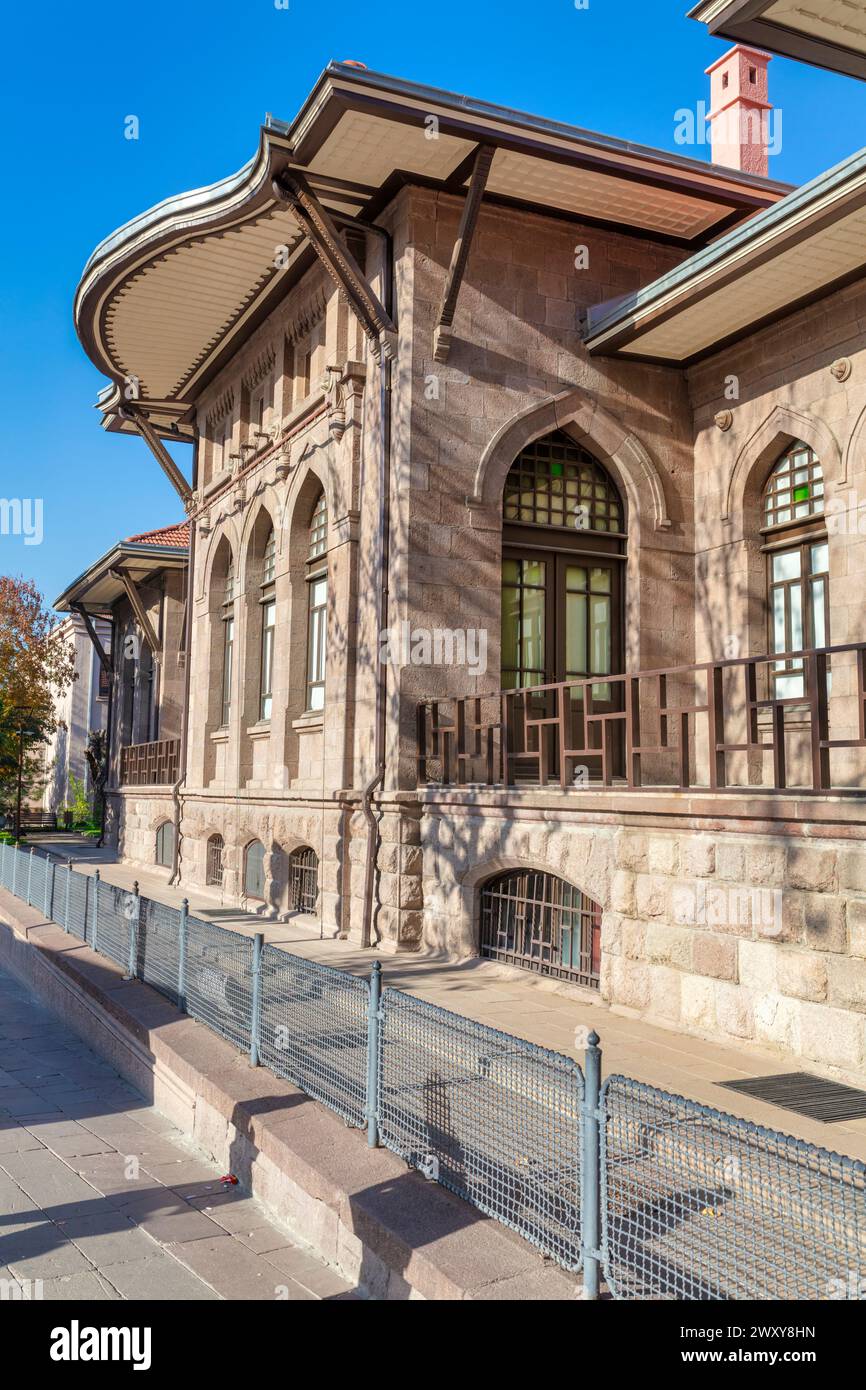 Vintage building of War of Independence Museum, 1915, Ankara, Turkey ...