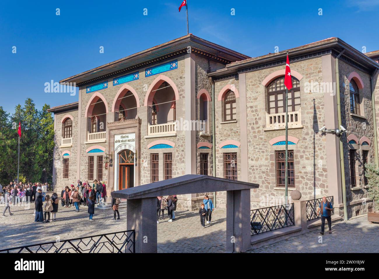 Vintage building of Republic Museum, Grand National Assembly of Turkey ...