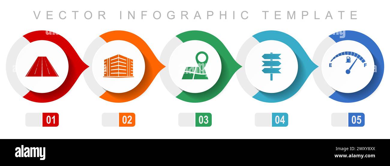 Travel flat design infographic template, miscellaneous symbols such as ...