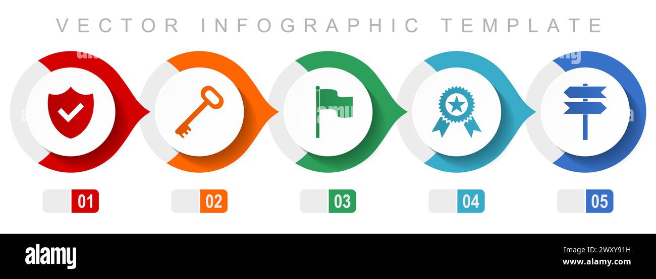 Internet flat design infographic template, miscellaneous symbols such ...