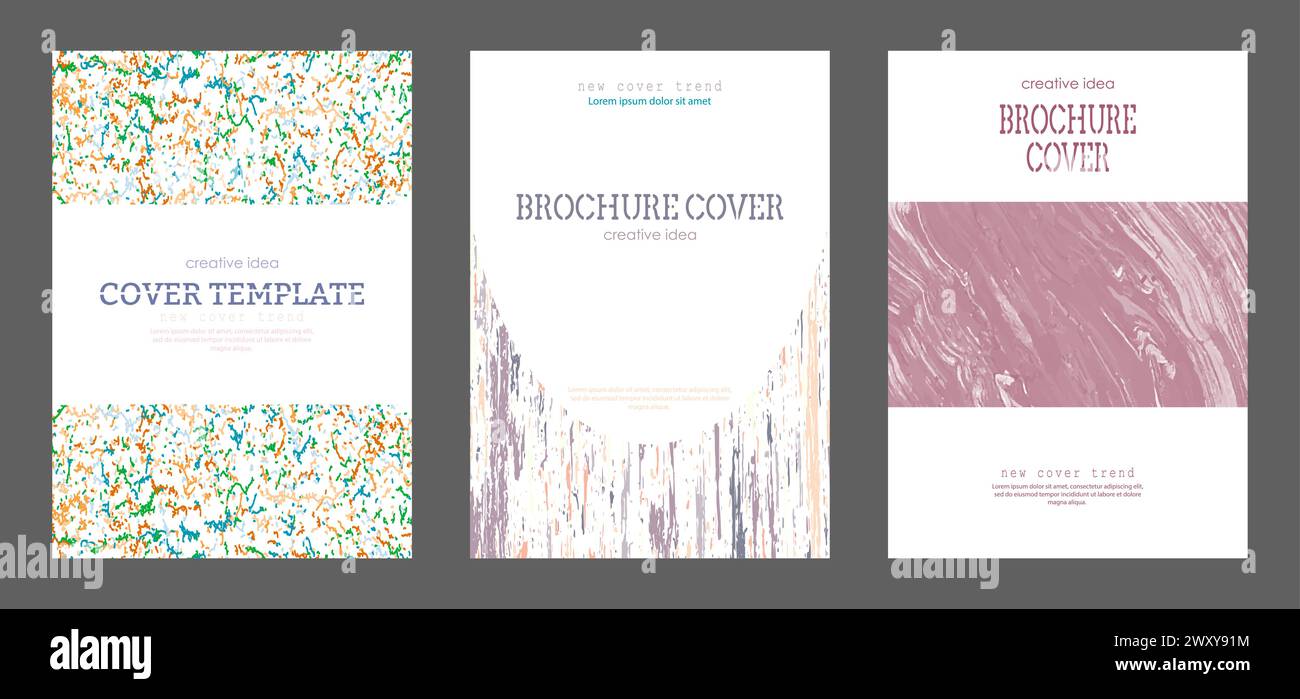 Abstract creative cover template. A new trend in the design of banners ...