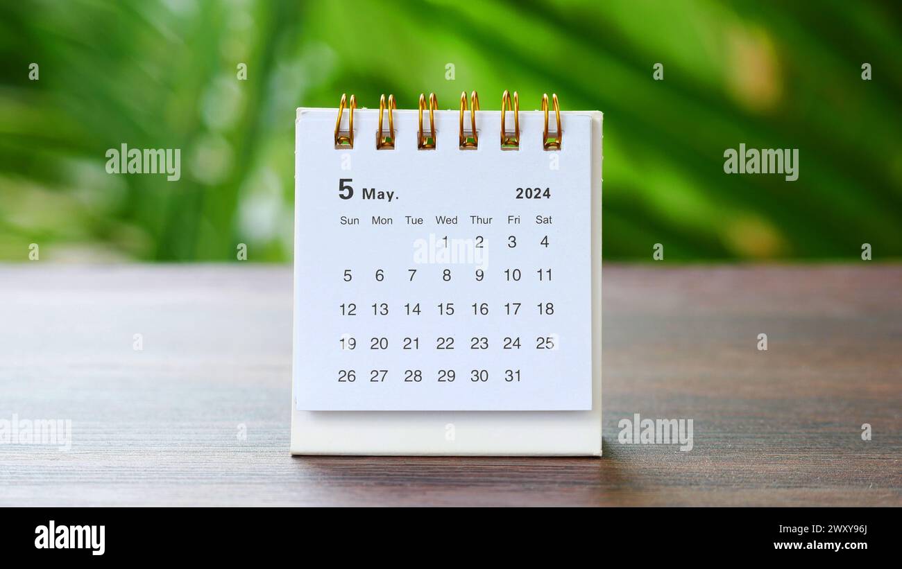 May 2024 with nature background, time and business concept Stock Photo ...