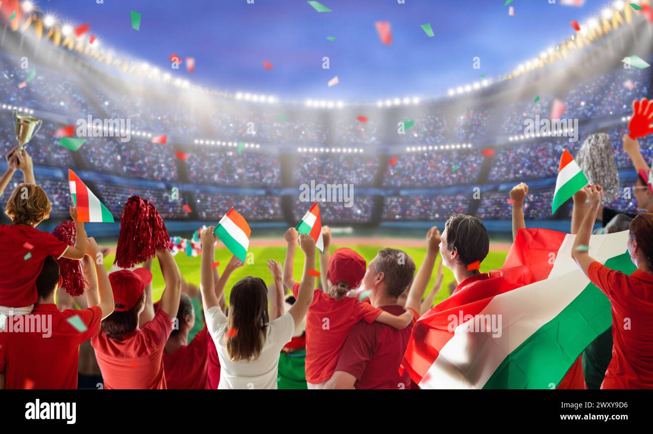 Hungarian football fans hi-res stock photography and images - Alamy