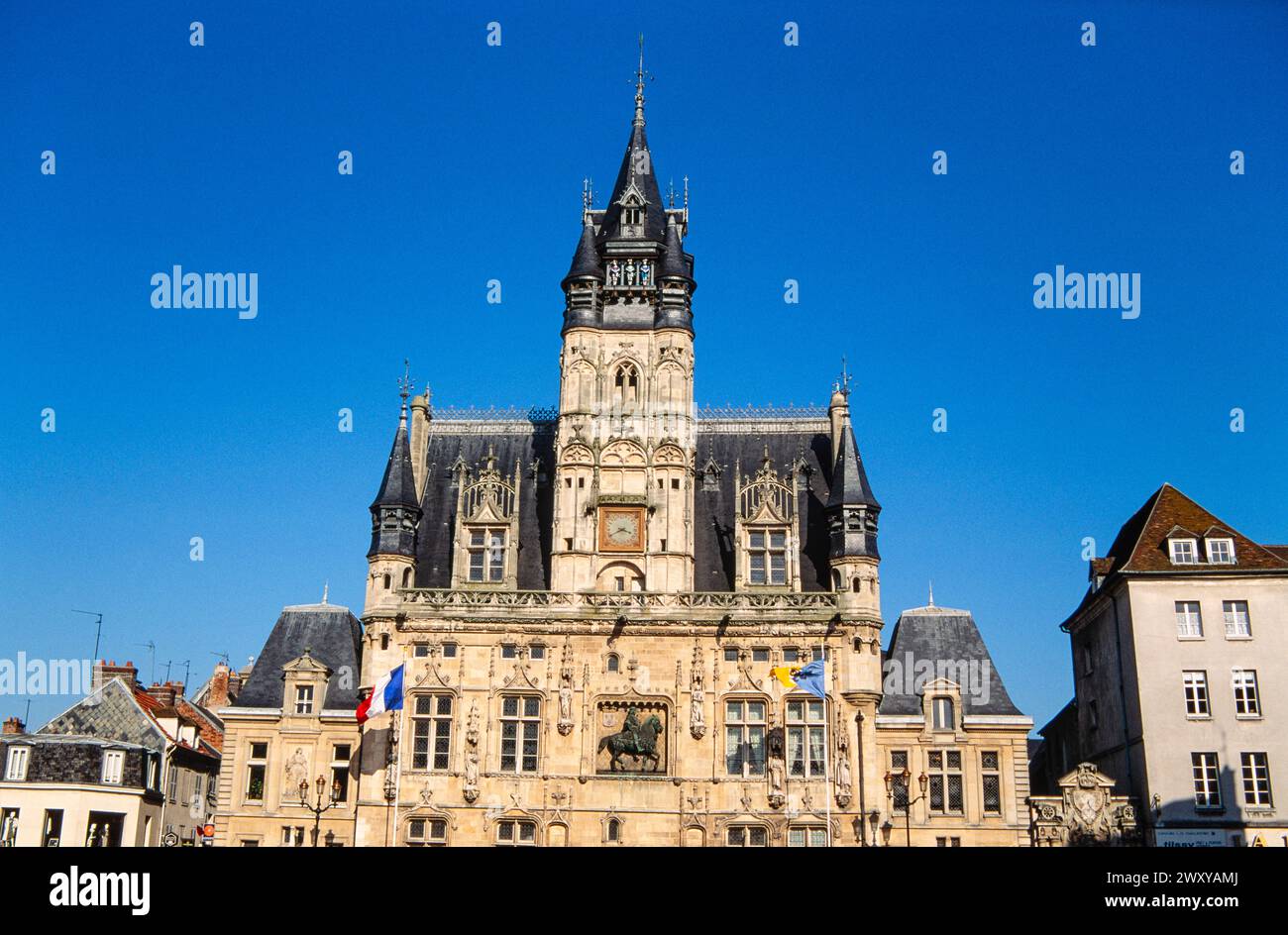 Town hall in Compiegne, France Stock Photo - Alamy