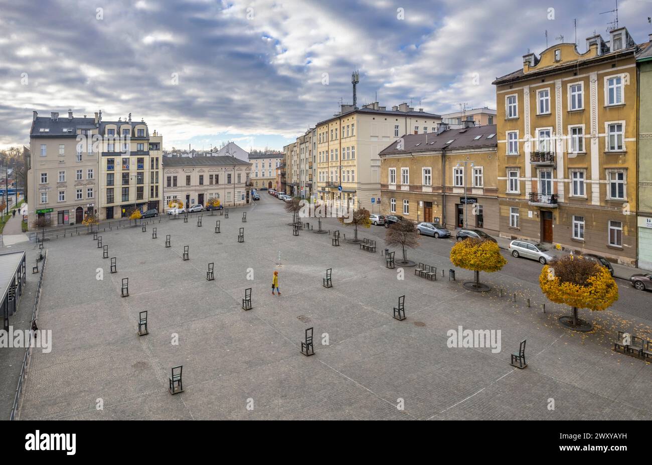 The Ghetto Heroes Square, Krakow, Poland Stock Photo - Alamy