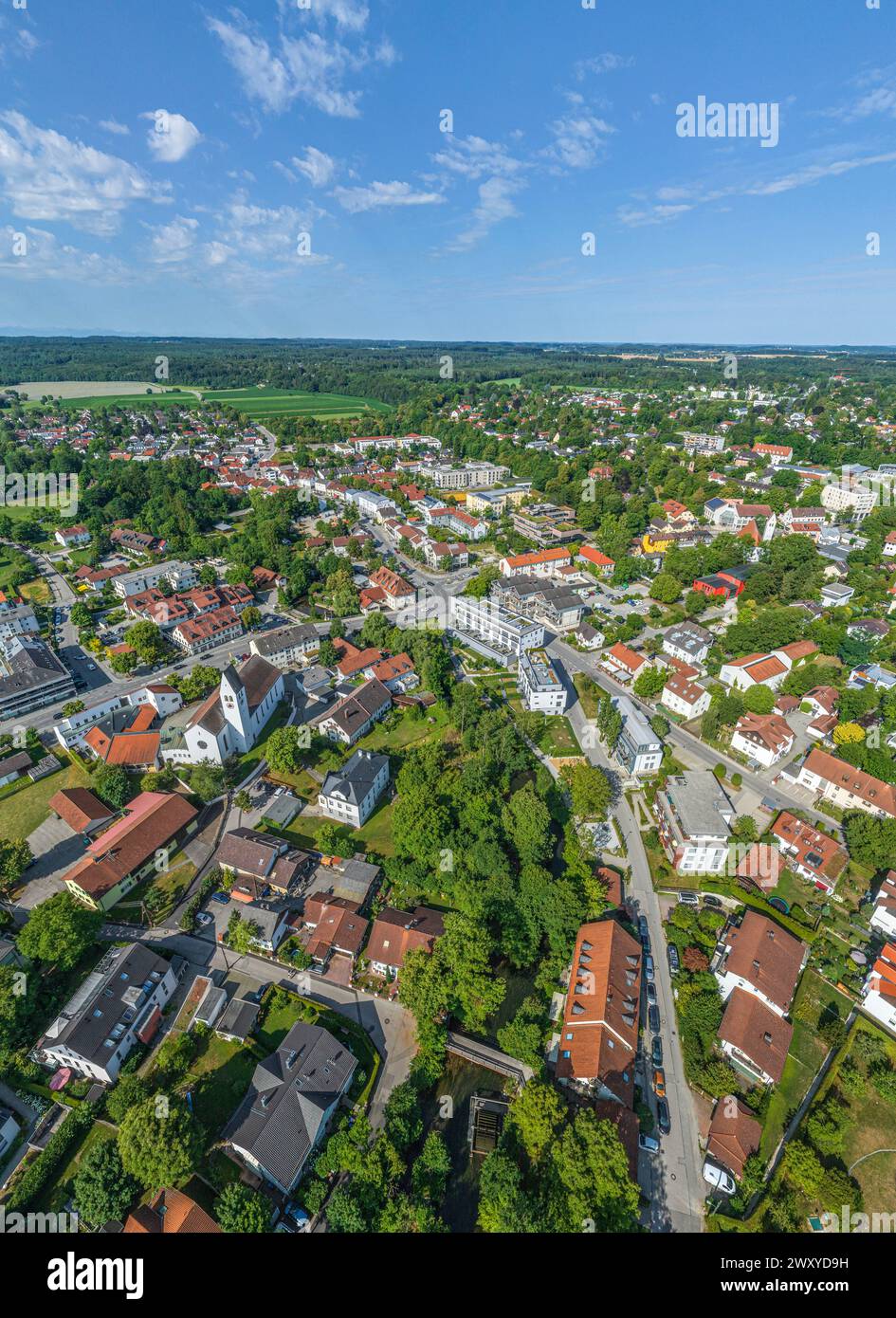 Aerial view upper wurm river hi-res stock photography and images - Alamy