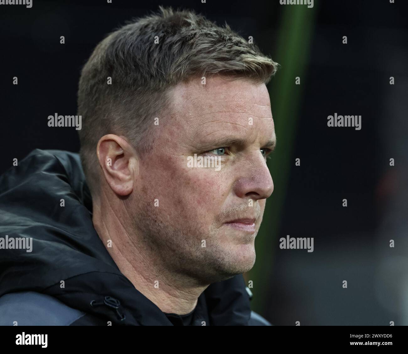 Eddie Howe manager of Newcastle United during the Premier League match ...