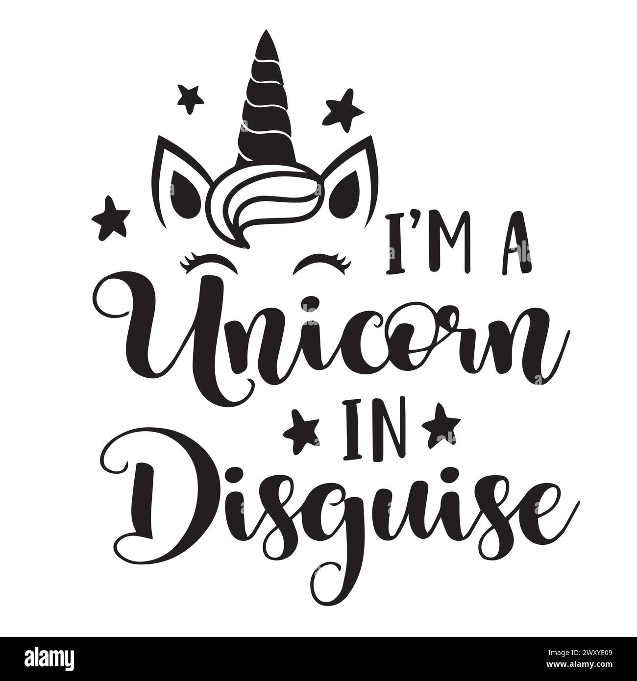 i'm unicorn in disguise inspirational quotes motivational typography ...